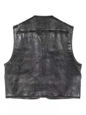 Prada 2020s Leather Gilet
