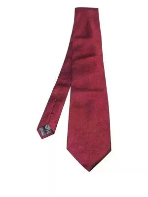Gianfranco Ferre Patterned-jacquard Silk Tie - Red