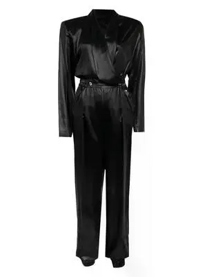 Philosophy Di Lorenzo Serafini Wrap-front Jumpsuit - Black