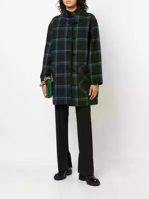 A.N.G.E.L.O. VINTAGE CULT 1980s Check-pattern Duffle Coat