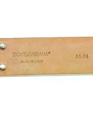 Dolce & Gabbana Dg Buckle Crystal-embellished Belt