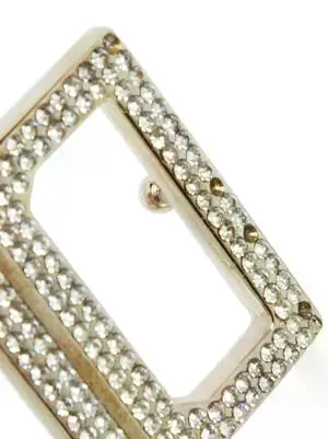 Dolce & Gabbana Dg Buckle Crystal-embellished Belt