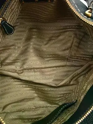 Prada Vitello Daino Zip Top Satchel