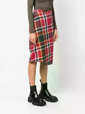 VIVIENNE WESTWOOD Plaid Midi Skirt