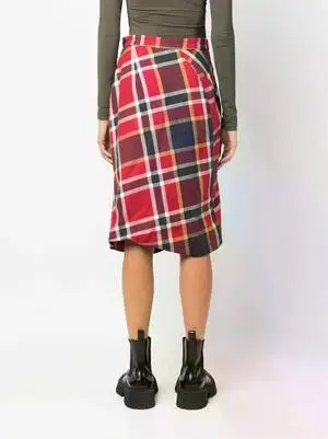 VIVIENNE WESTWOOD Plaid Midi Skirt