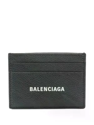 Balenciaga 2010-2025 Leather Cash Card Holder - Black