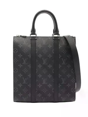 LOUIS VUITTON Monogram Eclipse Sac Plat Satchel