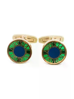Saint Laurent 1990s Round Cufflinks - Gold