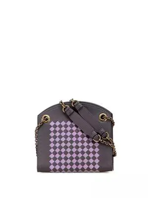 Bottega Veneta Nappa Intrecciato Chain Wallet Shoulder Bag - Grey