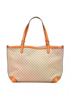 Gucci Diamante Canvas Craft Tote Bag - Brown