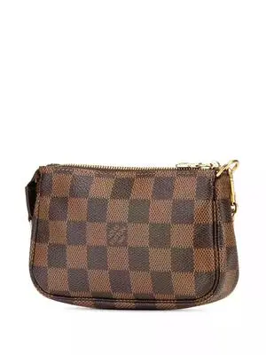 LOUIS VUITTON 2008 Damier Ebene Trunks And Bags Mini Pochette Accessoires Handbag