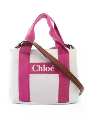 Chloé Canvas Handbag - White