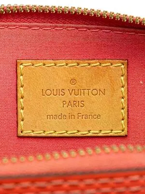 LOUIS VUITTON 2015 Monogram Vernis Alma Bb Satchel - Orange