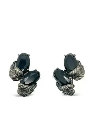 JENNIFER GIBSON JEWELLERY 1960s Schiaparelli Earrings - Silver