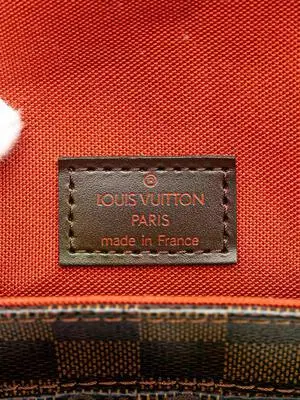 LOUIS VUITTON 2001 Damier Ebene Portobello Crossbody Bag - Brown