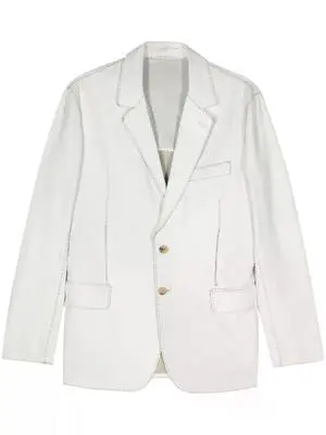 Fendi 2000 Single-breasted Leather Blazer