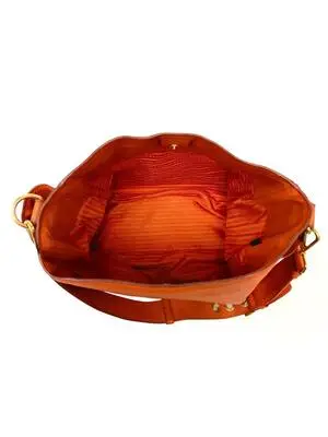 Prada Vitello Daino Side Pocket Shoulder Bag