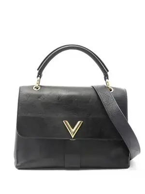 LOUIS VUITTON 2017 Monogram Embossed Leather Handbag