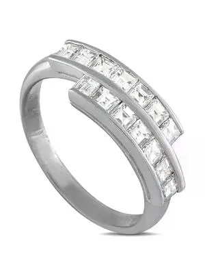 LB EXCLUSIVE Platinum Diamond Bypass Ring