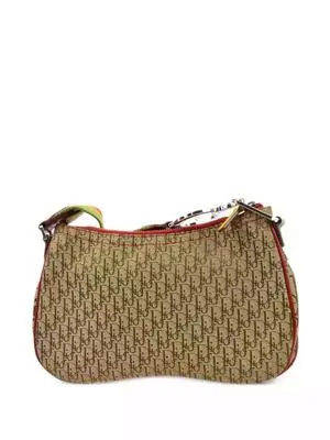 Dior 2004 Rasta-color Trotter Saddle Bag