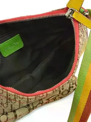 Dior 2004 Rasta-color Trotter Saddle Bag