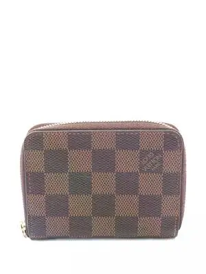LOUIS VUITTON PRE-OWNED 2015 Zippy Damier Ebène Wallet - Brown