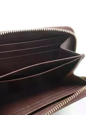 LOUIS VUITTON 2015 Zippy Damier Ebène Wallet