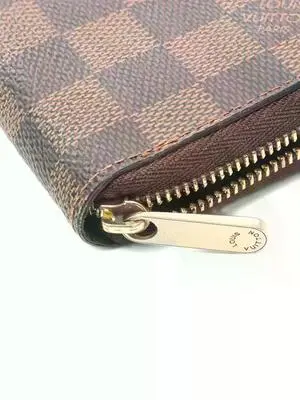 LOUIS VUITTON 2015 Zippy Damier Ebène Wallet