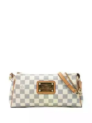 LOUIS VUITTON 2010 Damier Azur Eva Satchel - White