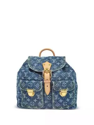LOUIS VUITTON 2006 Sac A Dos Gm Denim Backpack