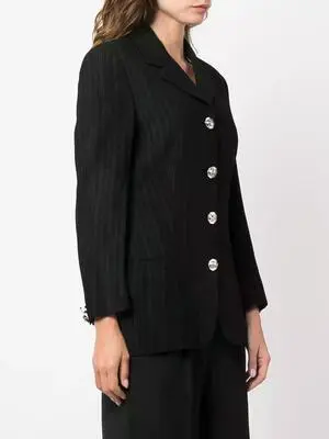 Versace 1990s Pinstripe Single-breasted Blazer