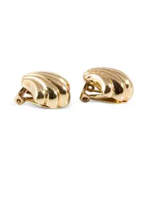 Dior 1990s Shell Clip-on Earrings