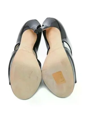 JIMMY CHOO 2023 120mm Patent Leather Platform Sandals