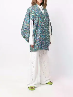 A.N.G.E.L.O. VINTAGE CULT 1970s Floral Split-sleeved Coat