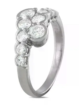 LB EXCLUSIVE Platinum And Diamond Bypass Ring