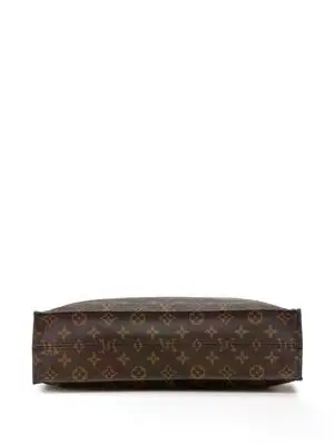 LOUIS VUITTON 1990 Monogram Sac Plat Tote