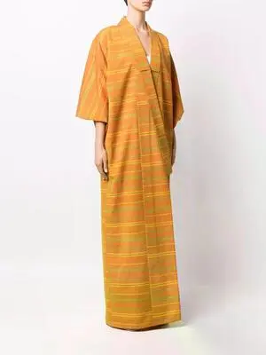 A.N.G.E.L.O. VINTAGE CULT 1970s Stripe-print Wide-sleeve Coat