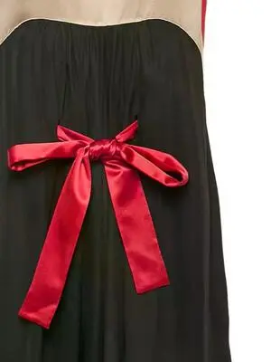 Paule Ka Silk Bow Dress