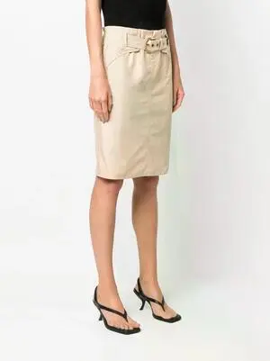 Gucci 2000s Belted Pencil Skirt