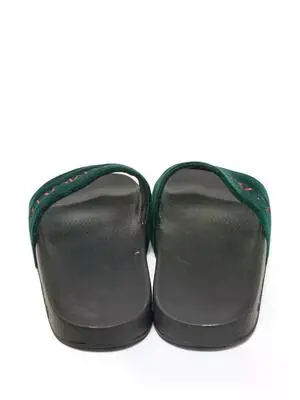 Gucci Velvet Flat Sandals