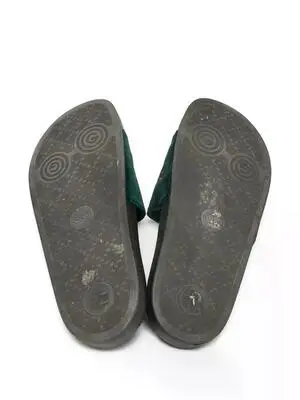 Gucci Velvet Flat Sandals