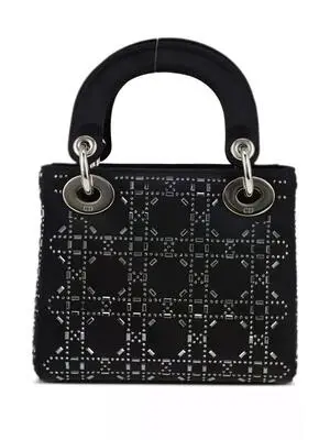 Dior Lady Mini Shoulder Bag - Black