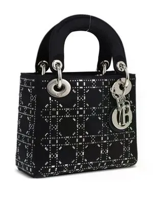 Dior Lady Mini Shoulder Bag - Black
