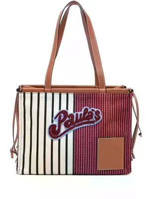 Loewe Large Stripes Cushion Tote Bag - Red