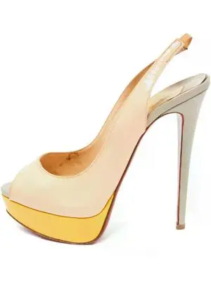 CHRISTIAN LOUBOUTIN 140mm Leather Heeled Pumps - Multicolour