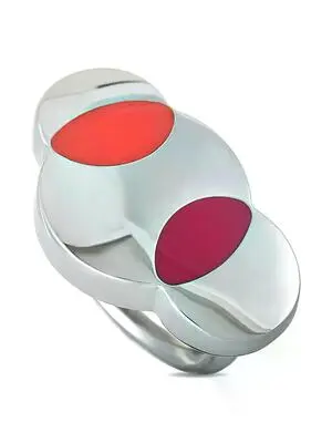 SWATCH Stainless Steel Spot Drops Ring - White