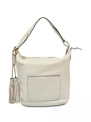 Michael Kors Elana Tasselled Shoulder Bag - Grey