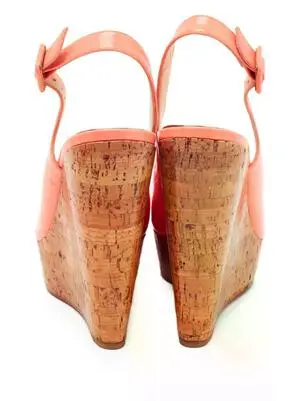 CHRISTIAN LOUBOUTIN 140mm Patent Peep-toe Wedge Sandals