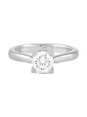 Harry Winston Platinum Diamond Engagement Ring - Silver