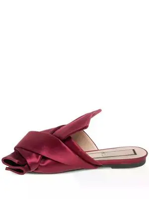 N°21 Satin Bow-detail Sandals - Red